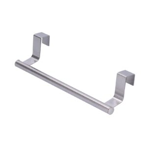 kitchen towel rack, stainless steel kitchen cabinet door towel rack for bathroom for cabinet(large size (length 36cm))