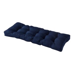 greendale home fashions outdoor 51 x 18-inch sunbrella fabric bench cushion, navy