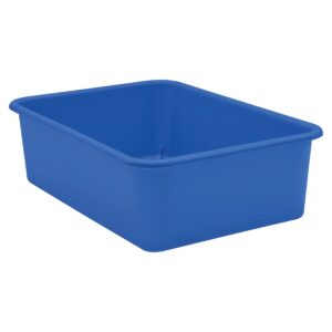 teacher created resources® blue large plastic storage bin