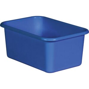 teacher created resources® blue small plastic storage bin