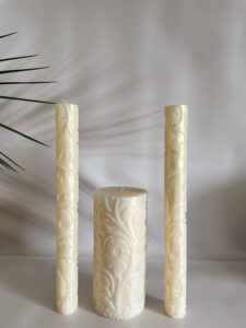 magik life unity candle set for wedding - wedding unity set for reception and ceremony - candle sets - 6 inch pillar and 2 * 10 inch tapers