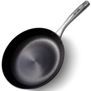 skottsberg lightweight cast iron frying pan, pre-seasoned (11.0" wide) – 50% lighter than traditional cast iron