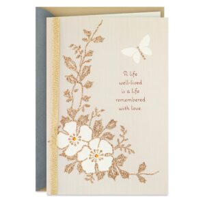 hallmark sympathy card (remembered with love)