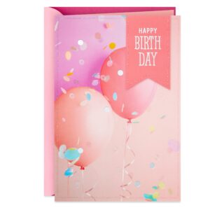 hallmark birthday card (confetti balloons)