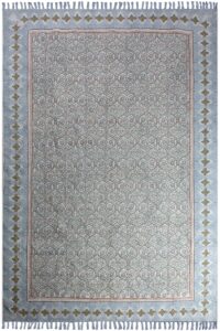 boho rug area rug brown & grey handmade dhurrie rug flat weave outdoor beach yoga carpet kilim rugs for bedroom bathroom lounge, laundry room 60x90 cm (2x3 feet)