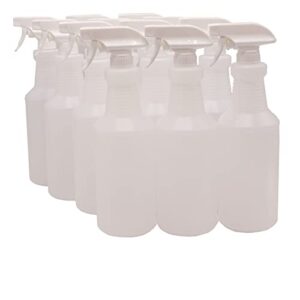 the bottle crew 12 pack 32oz empty all purpose all plastic sprayer, natural color, ap3212