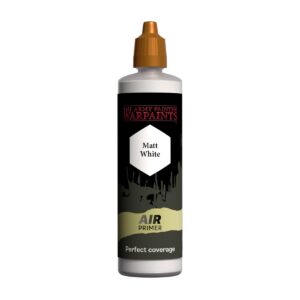 the army painter warpaints air air primer matt white 18ml acrylic paint for airbrush, wargaming and modelling