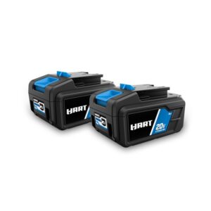 hart 2-pack 20-volt lithium-ion 4.0ah batteries (charger not included)