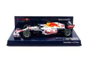 minichamps 410211633 1:43 red bull racing honda rb16b-max verstappen-2nd turkish gp 2021 collectible miniature car, multicoloured