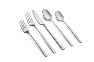 cambridge damaris 20-piece flatware set, service for 4, 0, silver satin