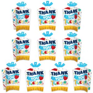 big dot of happiness thank you teachers - table decorations - teacher appreciation fold and flare centerpieces - 10 count