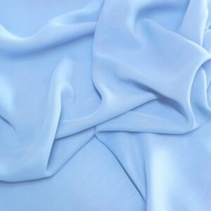 Baby Blue 5 Yards Chiffon Fabric Continuous Sheer Drapery for Rustic Wedding Party Arch Backdrop