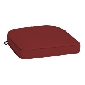 arden selections profoam performance outdoor seat cushion 19 x 20, classic red