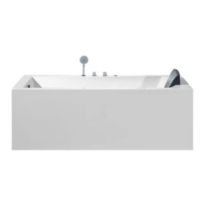 ariel platinum 70" inch left drain rectangular alcove whirlpool bathtub