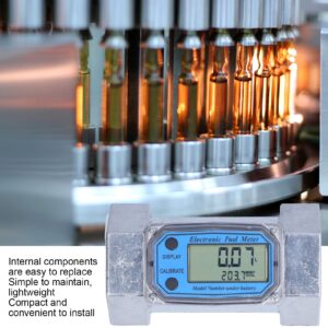 Turbine Meter, 2in Electronic Digital Flowmeter 2.3V‑3.3V LLW‑50 Fuel Liquid Water Gas Oil Flowmeter for Medicine