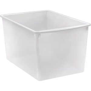 teacher created resources plastic multi-purpose bin, clear