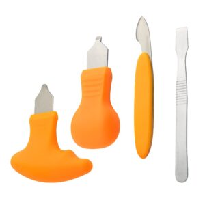 xinmeiwen 4pack model separator model part opener basic tool set for building splitting car model airplane model (orange)