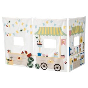 kura kid bed curtain market stall pattern colorful 205.061.50