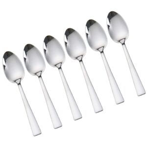 faderic 6-piece dinner spoons,table spoons flatware stainless steel mirror polishing 7.08-inch