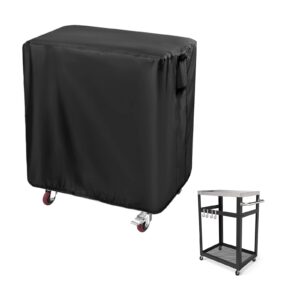 andacar prep table cover for keter unity small portable table, 33inch outdoor bbq cart cover buffet grill table cover bar tool cart cover cooler covers waterproof