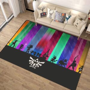 nensuo anime carpet the legend of zelda area rugs bedroom camping soft carpets kids living room boys girls room area rug nursery home decor carpet 60x90cm,a,80x150cm