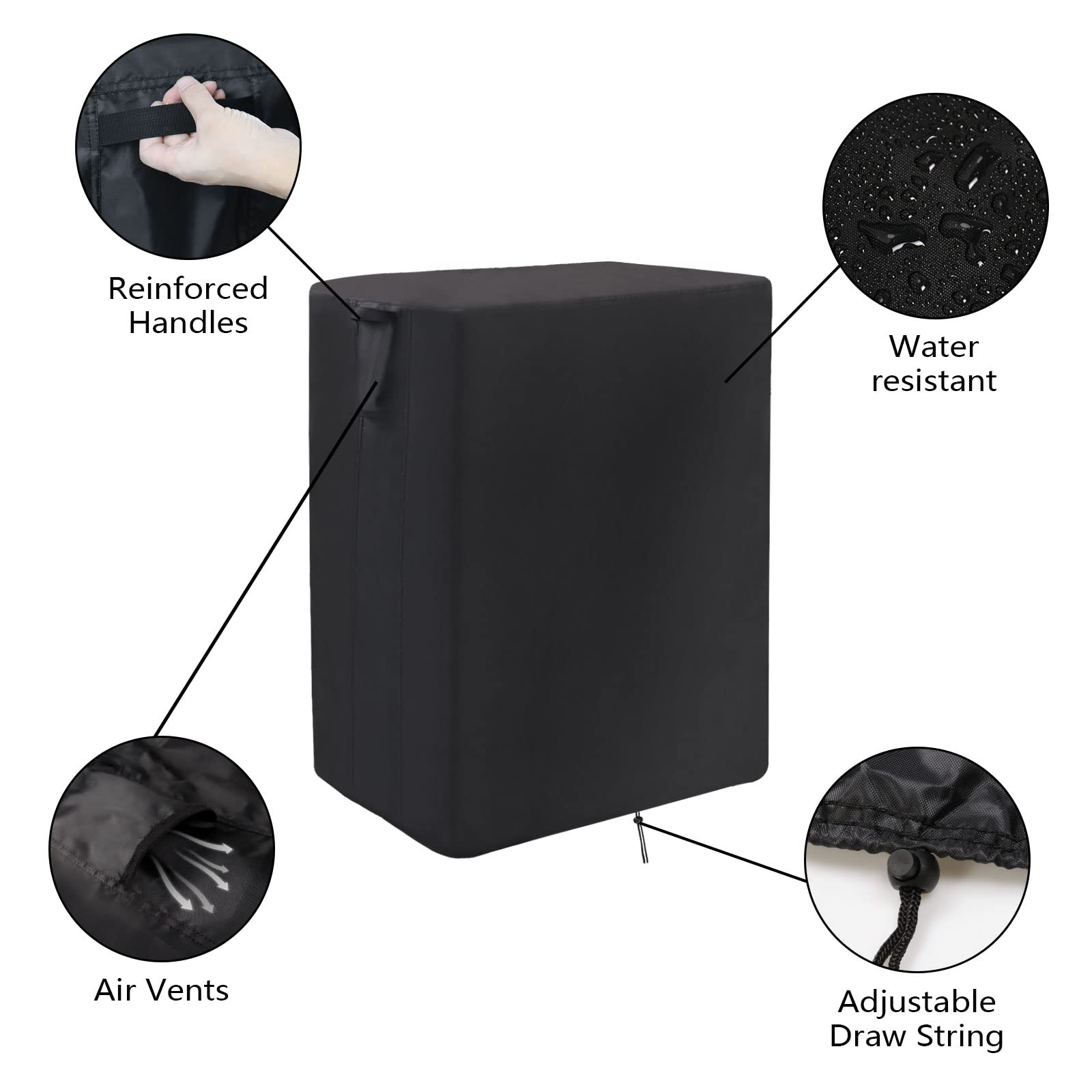 Andacar Prep Table Cover for Keter Unity Small Portable Table, 33inch Outdoor BBQ Cart Cover Buffet Grill Table Cover Bar Tool Cart Cover Cooler Covers Waterproof