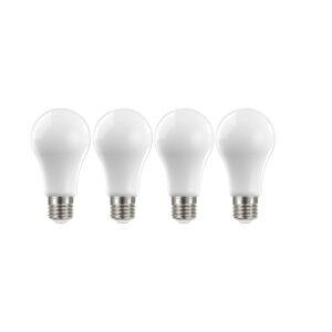 satco s12440 a19 led 4-bulb value pack, 100w replacement, 2700k, white