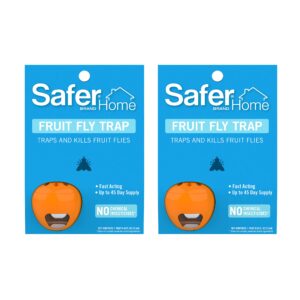 safer brand home sh500sr indoor fruit fly trap – ready-to-use, non-staining, no synthetic insecticides – 2 traps, blue