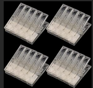 20pcs clear plastic clothes pins heavy duty windproof laundry hanger clips for towel outdoor