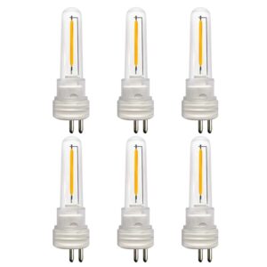 vetril string lights accessories 1.5 watt led s14 replacement light bulb, s14 light bulb , soft white, 6 packs