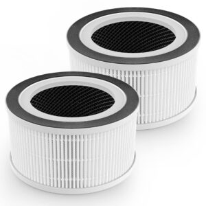 2-pack h13 true hepa filter compatible with afloia fillo/halo/mooka allo, 3-in-1 h13 true hepa filtration for fillo air puri-fier filter, for mooka allo filter