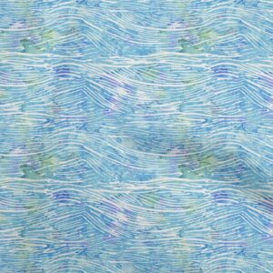 oneoone cotton cambric light blue fabric aian batik sewing fabric by the yard printed diy clothing sewing supplies 56 inch wide-15