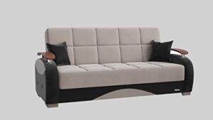 ottomanson yafah collection, sofabed, grey