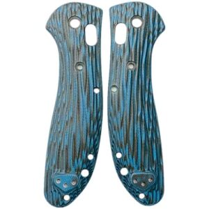 aibote 1 pair g10 handle scales glass fiber handles patch diy tool material designed for benchmade griptilian 551 550(screws included) (black blue)