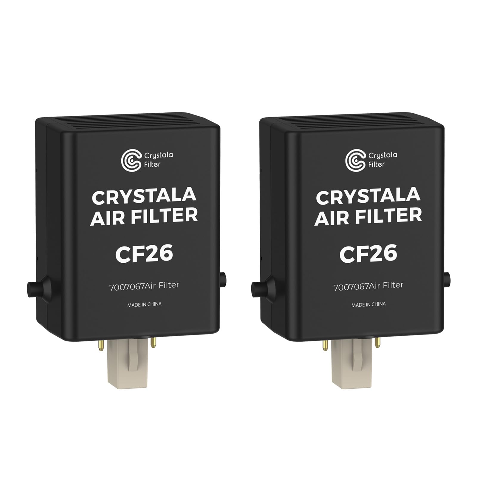 Crystala Filters Replacement For Sub-Zero Refrigerator Air Purification Cartridge 7042798, 7007076, 7007067 Air Filter (Pack of 2)