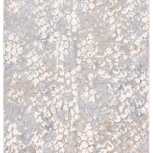 SAFAVIEH Lagoon Collection Area Rug - 8' x 10', Ivory & Grey, Modern Abstract Design, Non-Shedding & Easy Care, Ideal for High Traffic Areas in Living Room, Bedroom (LGN578A)