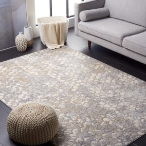 safavieh lagoon collection area rug - 8' x 10', ivory & grey, modern abstract design, non-shedding & easy care, ideal for high traffic areas in living room, bedroom (lgn578a)