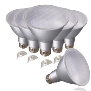 satco s29431 12.5 watt 120 volt par30ln reflector led bulb 3000k; 40 deg. beam angle; e26 medium base (6 led light bulbs)