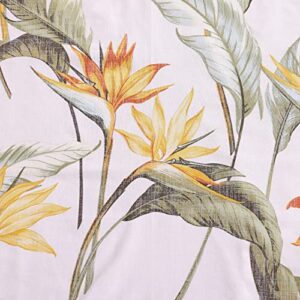 Tommy Bahama - Queen Duvet Cover Set, Cotton Bedding with Matching Shams & Button Closure, All Season Home Decor (Birds of Paradise Off-White, Queen)