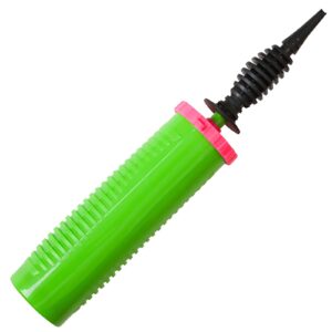 ouyili balloon pump handheld two-way dual action - hand blower air pumper for balloons - ballon inflator pumping - manual baloon inflators machine (green 1 piece)