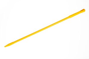 sparta 41225ec04 fiberglass broom handle, mop handle, replacement handle with acme threaded tip for commercial cleaning, 48 inches, yellow