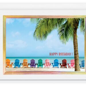 The Gallery Collection, 1 Count Card Pack, Birthday Card with Pearl Lined Envelope (Birthday Bliss)