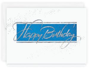 the gallery collection, 1 count card pack, birthday card with pearl lined envelope (happy birthday sparkle)