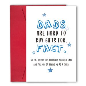 funny fathers day card, naughty birthday card for dad, greeting card from son daughter