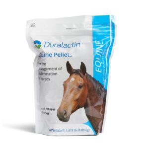 prn pharmacal duralactin equine joint pellets - joint health supplement for horses that helps maintain healthy cartilage, joint function & manage chronic soreness - 1.875 lbs