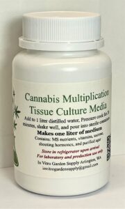 cannabis cloning tissue culture media pre mixed - ready to use