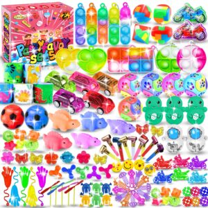 150pcs party favors for kids 3-5 4-8, fidget toys pack, goodie bag stuffers, carnival prizes, treasure box, filler stuffers toys for classroom