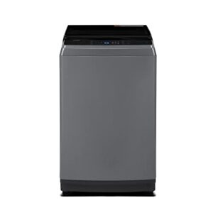 comfee’ washing machine 1.8 cu.ft led portable washing machine and washer lavadora portátil compact laundry, 8 models, environmentally friendly, child lock for rv, dorm, apartment magnetic gray