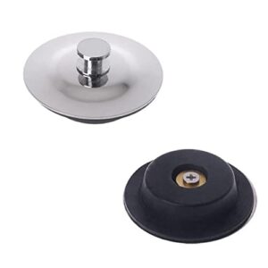 1pc stainless steel rubber bath tub sink floor drain plug water stopper tool for kitchen laundry bathroom-c