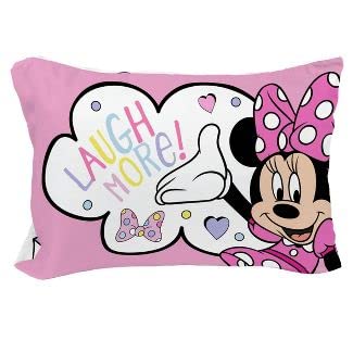 Minnie Mouse Laugh More Reversible Standard Pillowcase